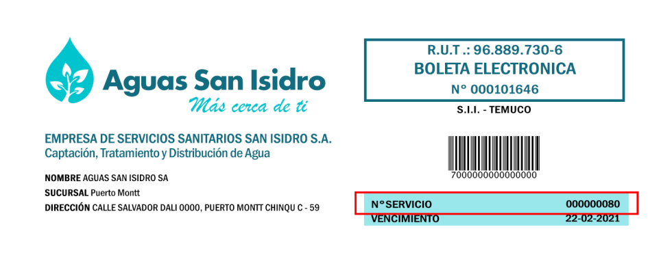 Conoce tu Boleta | Aguas San Isidro