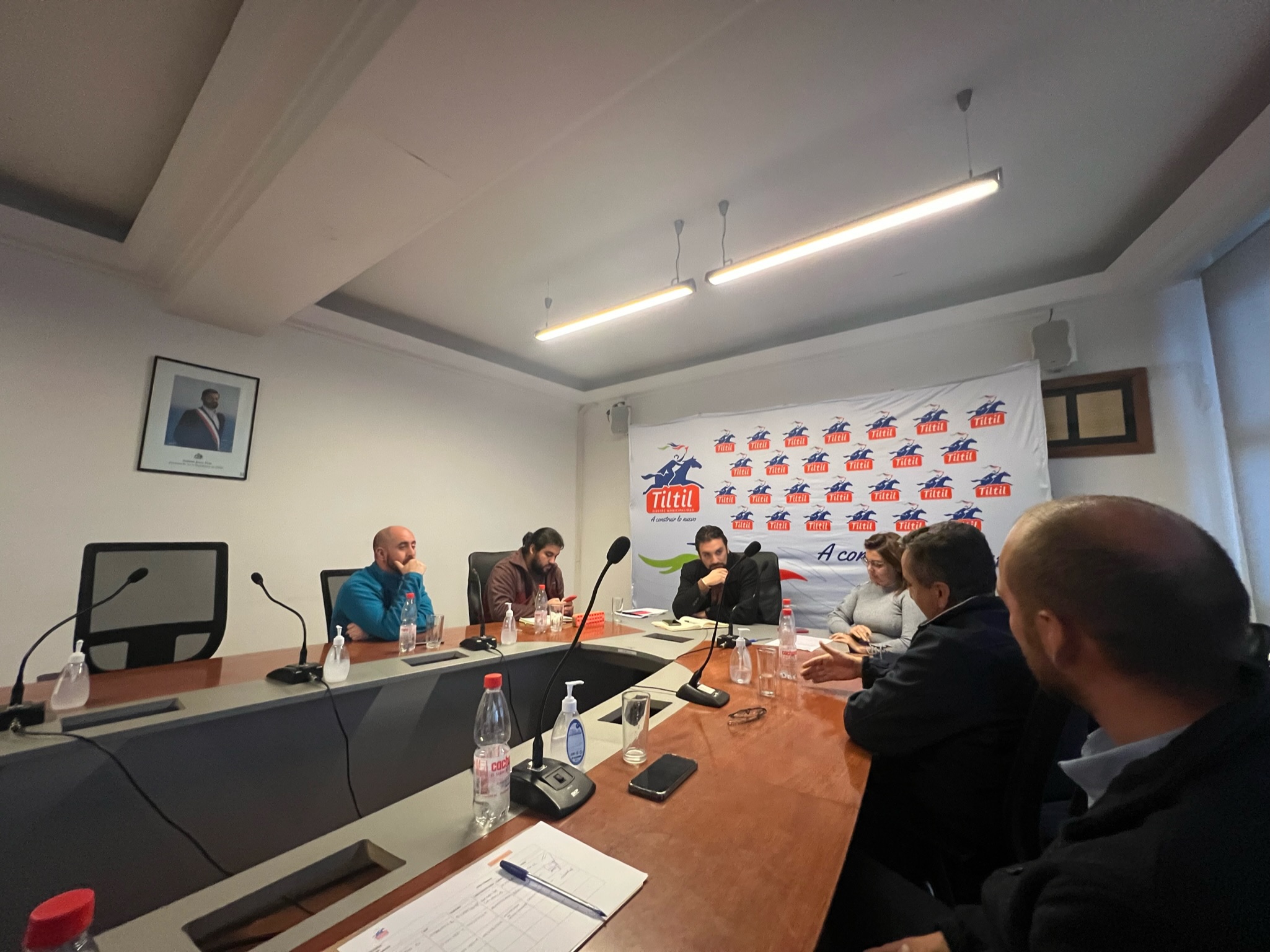 Reunión con alcalde de Til Til, Luis Valenzuela Cruzat - Aguas San Isidro